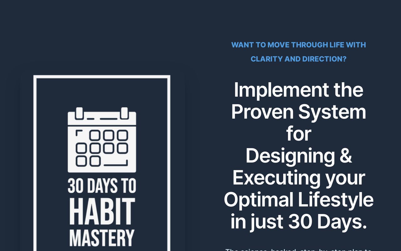 30 Days to Habit Mastery